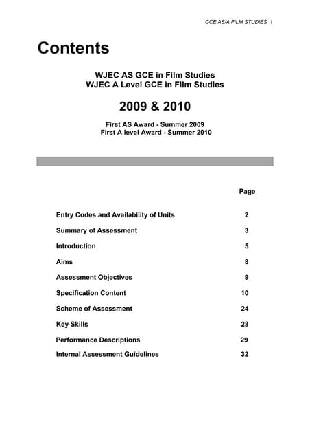 Wjec eduqas-a-level-film-studies-specification | PDF | Education