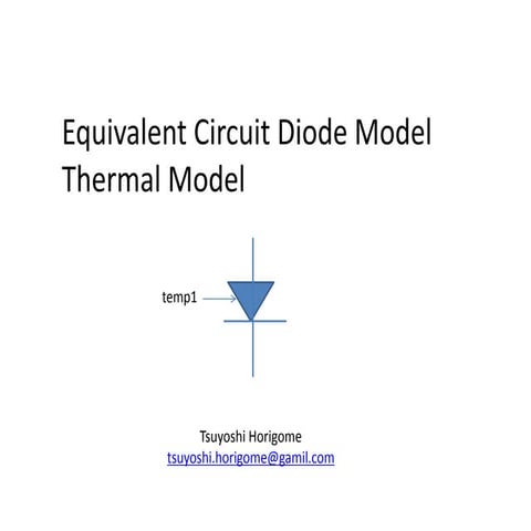Thermal Diode Modeling | PPTX