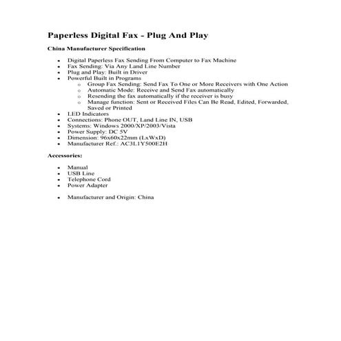 Spec00519 | DOCX | Computing | Technology & Computing