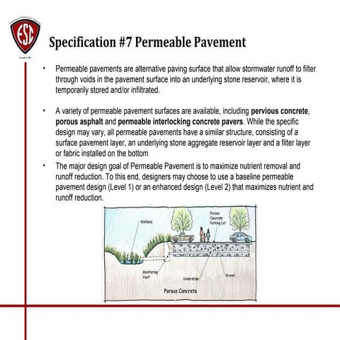 VDOT BMP Clearinghouse Specification 7- Permeable Pavement | PPT