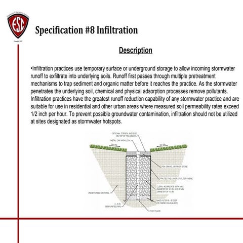 VDOT BMP Clearinghouse Specification 8- Infiltration | PPT
