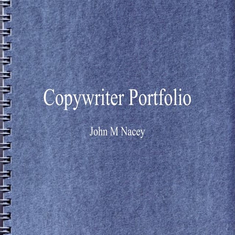 Copywriter Portfolio | PPT