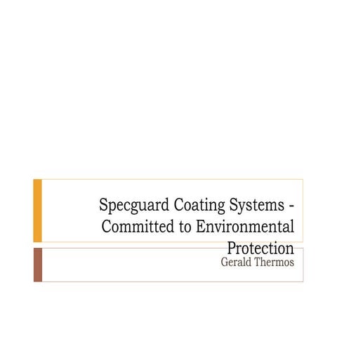 Specguard Coating Systems - Committed to Environmental Protection | PPT