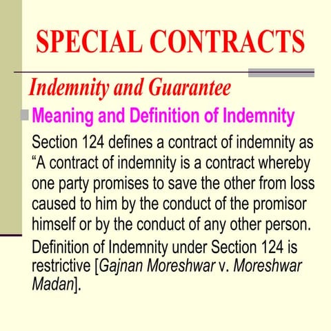 Special Contract & Cheques | PPT
