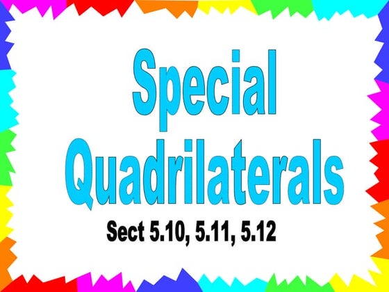 Polygons and quadrilaterals | PPT
