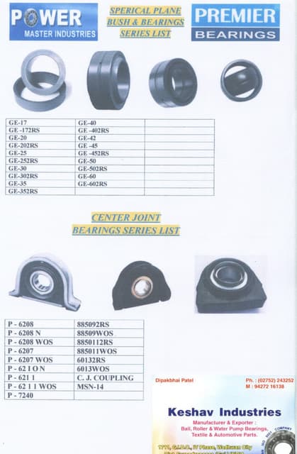 Ball bearing catalog | PDF