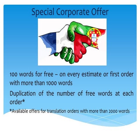 Special corporate offer | PDF