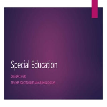 Special education | PPTX