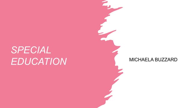 Introduction to Special Education | PPTX