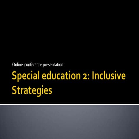 Special Education 2 presentation | PPTX