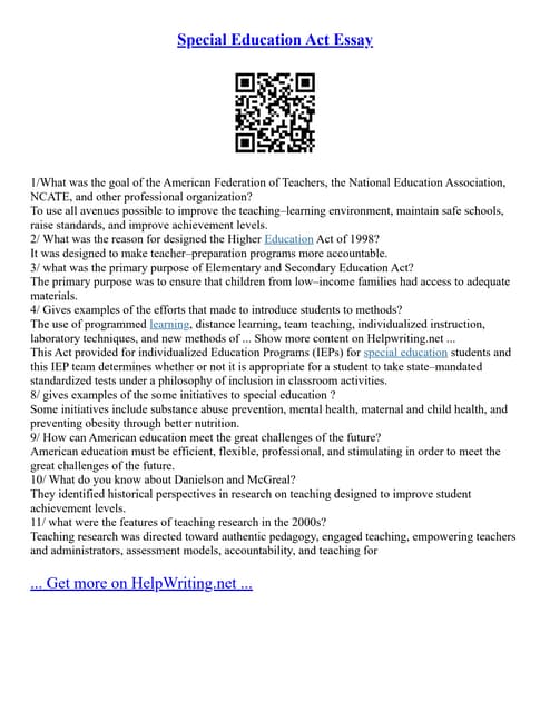 Presentation history of special education | PPTX | Special Needs Kids ...