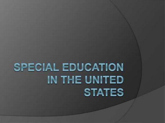 Historical philosophical, theoretical, and legal foundations of special ...