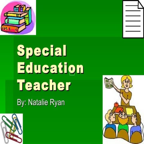 Presentation special education teacher | PPTX