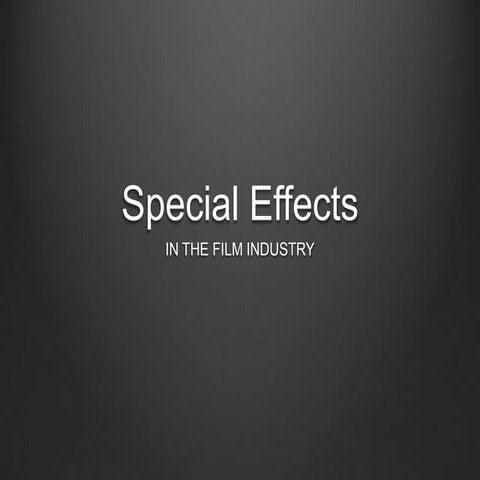 Special Effects | PPT