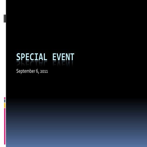 Special event 2011 | PPT