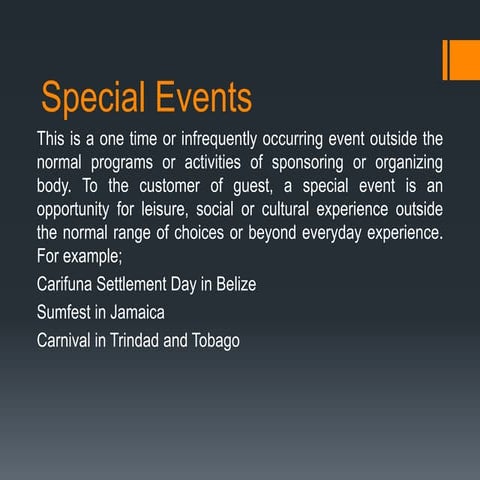 Special events | PPT