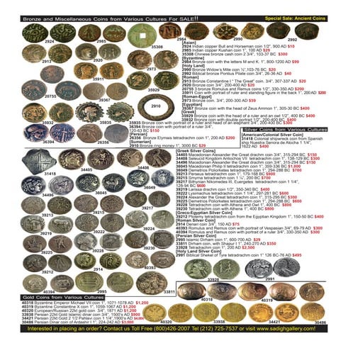 Various Ancient Coins | PDF