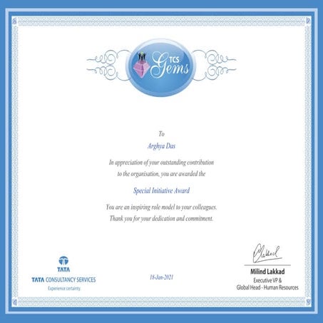 Special initiative award | PDF