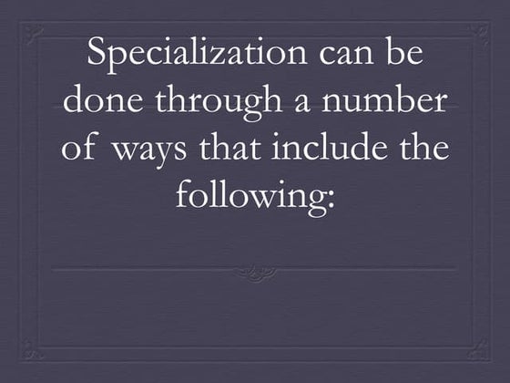 Division of labour | PPTX