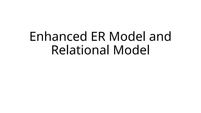 Dbms Notes Lecture 9 : Specialization, Generalization and Aggregation | PDF