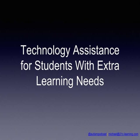 Leveraging iPads with Learning Needs | PPT