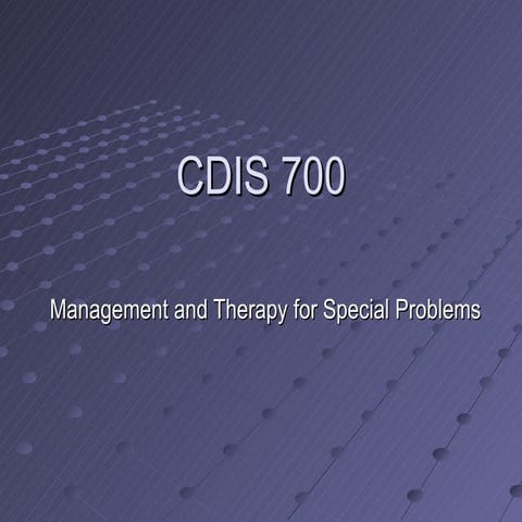 Special Problems Ppt