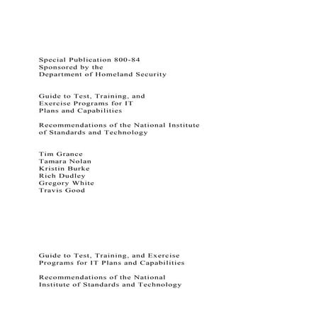 Special Publication 800-84 Sponsored by the Department of .docx