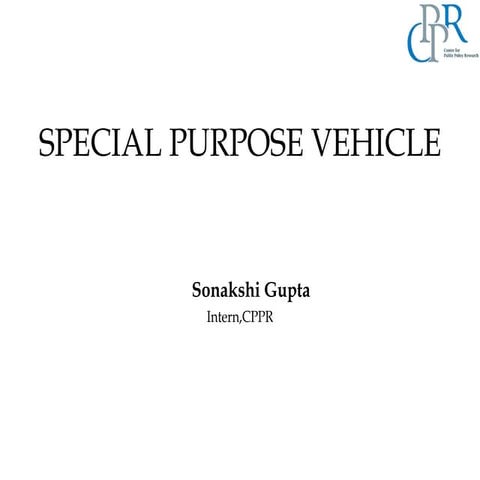 Special purpose vehicle (SPV) | PDF