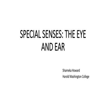 Special senses | PPTX | Ear, Nose and Throat Conditions | Diseases and ...