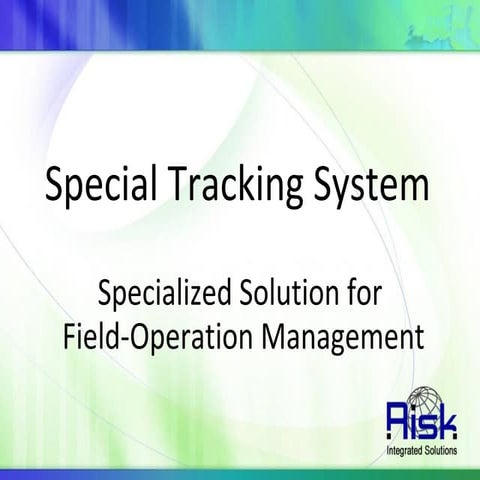 Special tracking system | PPT