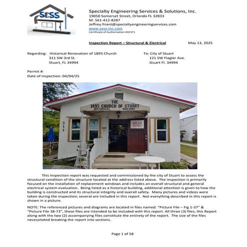 The City of Stuart CDBG, Florida - Small Cities CDBG FloridaCommerce -Report by Specialty ...