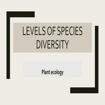 Presentation of biodiversity | PPTX