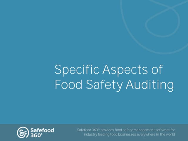 FOOD SAFETY AND QUALITY CONTROL | PPTX