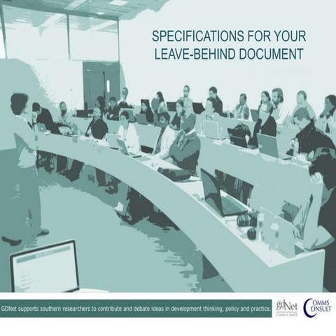 Specification for leave behind document | PPT