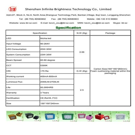 Specification-led cube light.pdf | Technology & Computing