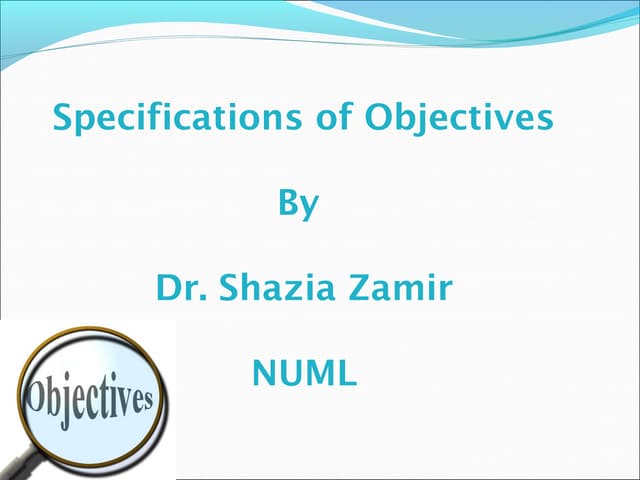 Objectives of teaching mathematics & Blooms Taxonomy | PPTX