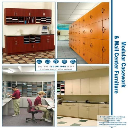 Specification Guide: Modular Casework & Mailroom Furniture | PDF