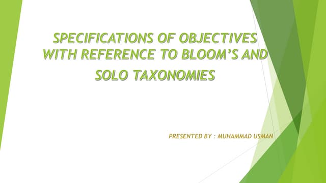 Unit 4. Solo taxonomy..pptx