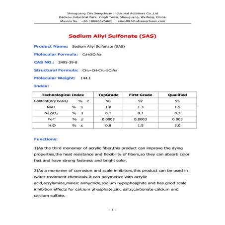 Specifications of sas | PDF