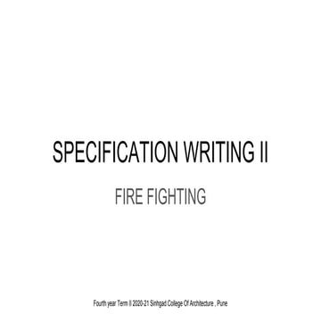 SPECIFICATION WRITING II-FIRE FIGHTING.pptx