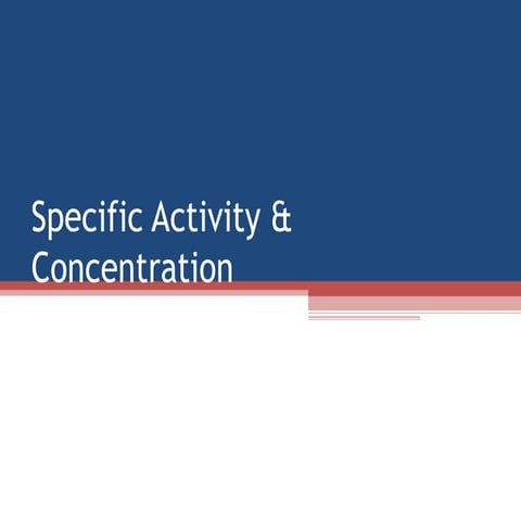 Specific Concentrations | PPT