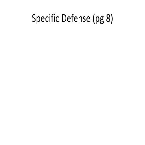 Specific defense | PPT