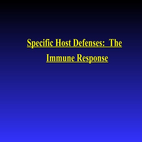 Specific defenses | PPT