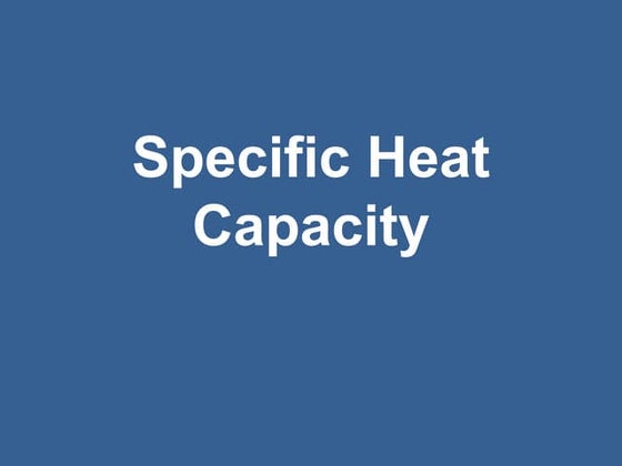 CSEC Physics Lab - Specific Heat Capacity | PDF