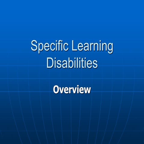 Specific_Learning_Disabilities | PPT