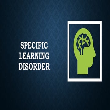 Presentation on Specific Learning Disorder.pptx
