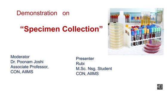 Specimen collection and preservation | PPT