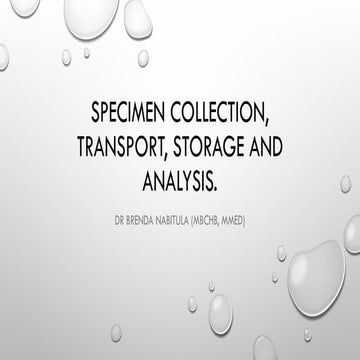 Specimen collection, transport, storage and analysis-1.pptx
