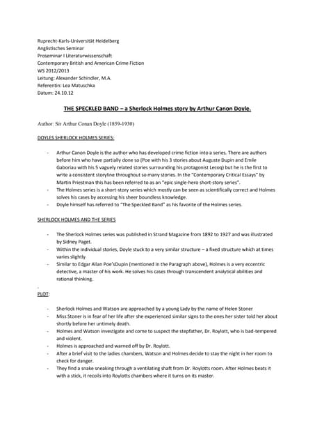 Year 8 lesson 11 - sherlock holmes | PPTX