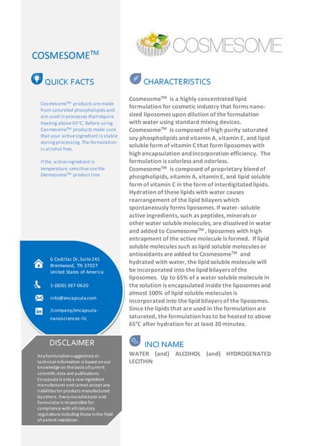 Product Spec Sheet DermaMix-Chol | PDF